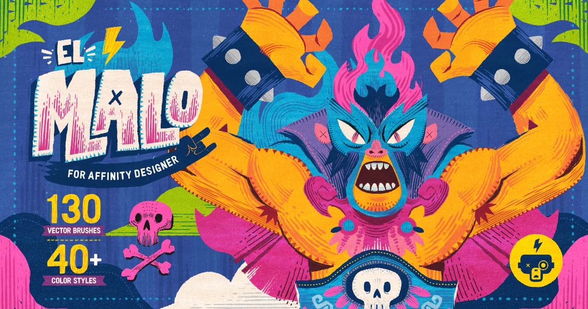 El Malo Illustration Kit by Frankentoon - Affinity Store